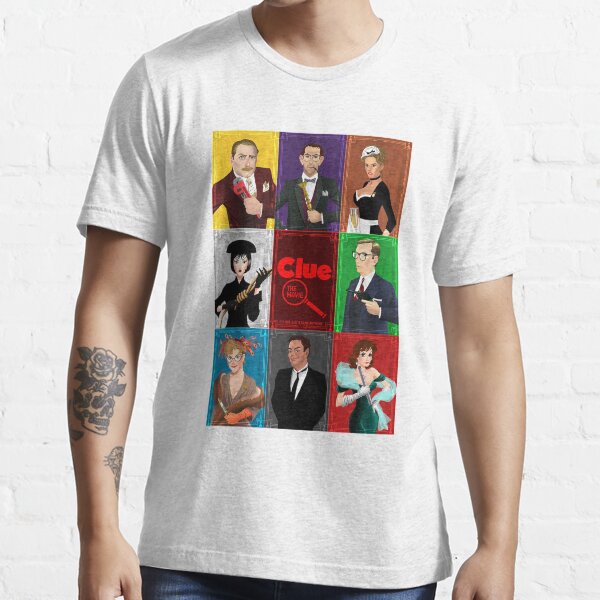 "Vintage Clue Movies Main Characters Cartoon Design" T-shirt for Sale ...
