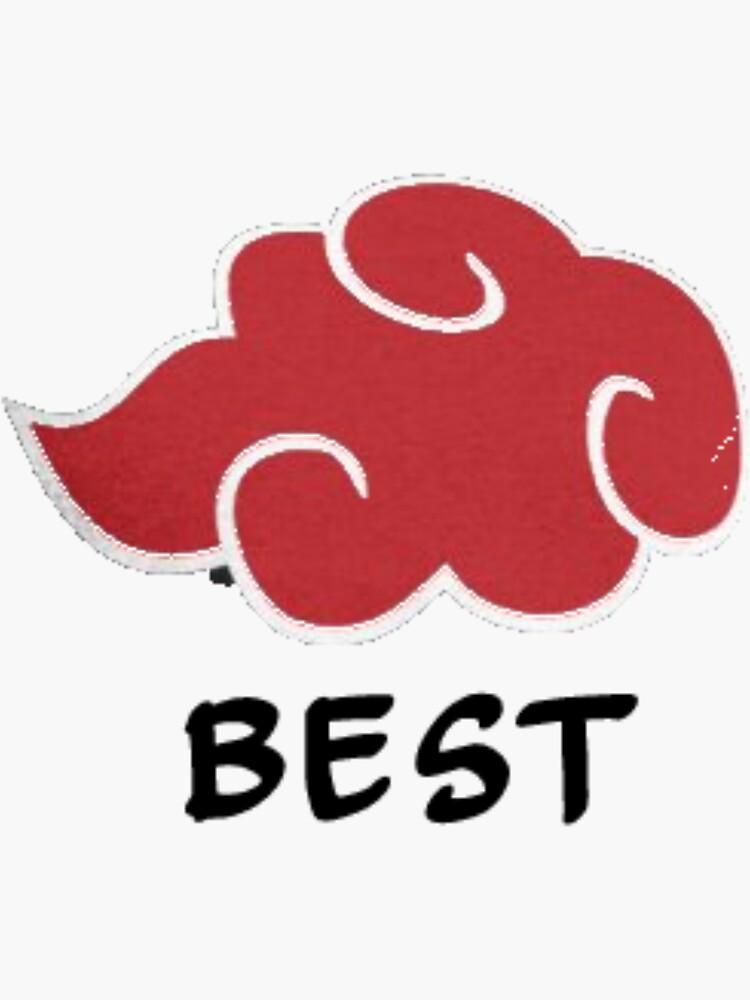 "anime logo red cloud" Sticker for Sale by LogoLayer2021 | Redbubble