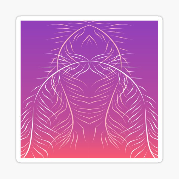 "Pink vibration" Sticker by Mariettaart | Redbubble