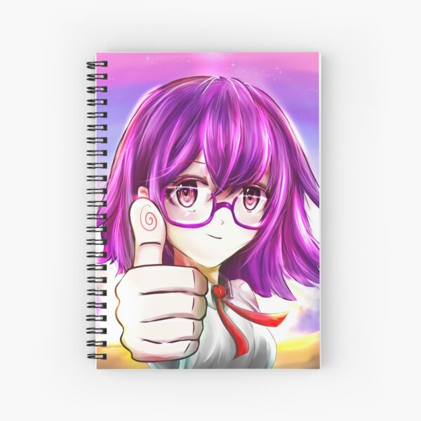 "Good job anime girl (colored)" Spiral Notebook by PixelPen | Redbubble