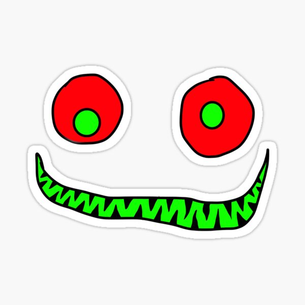 "Scary face" Sticker for Sale by Ricvini | Redbubble