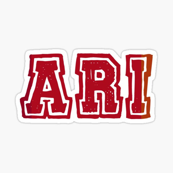 "ARI" Sticker for Sale by ruviogevio | Redbubble