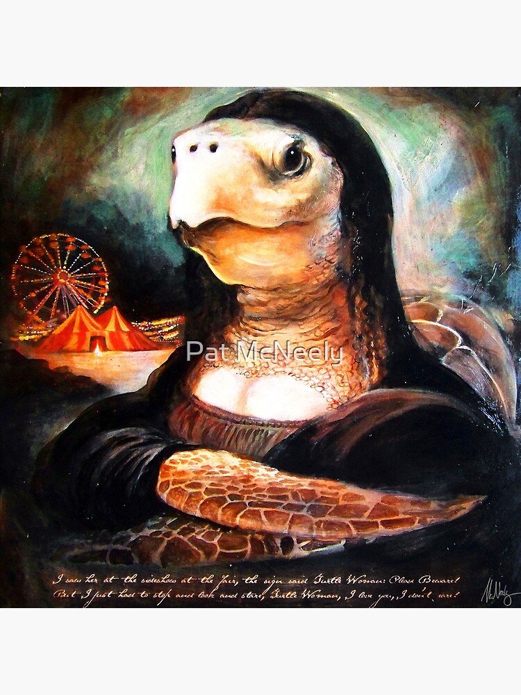 ""TURTLE WOMAN"" Art Print by patmcneely | Redbubble