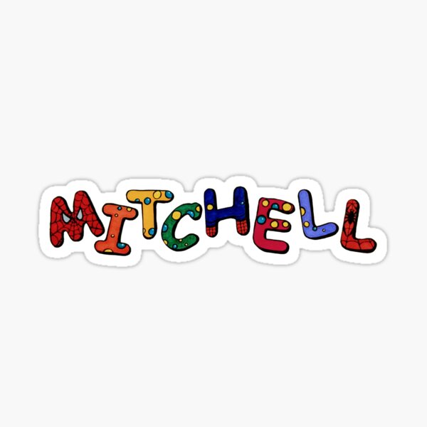 "Mitchell" Sticker for Sale by RainbowOma | Redbubble