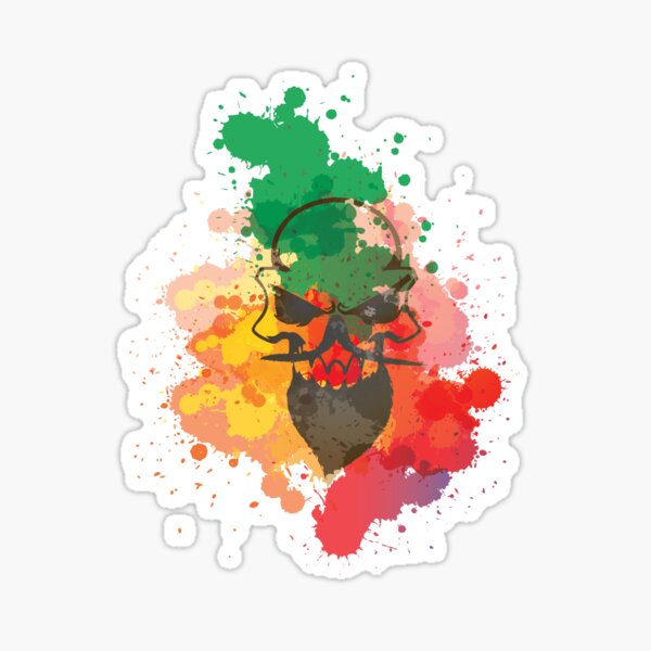 "Beard skull" Sticker for Sale by MashkeZEAM | Redbubble