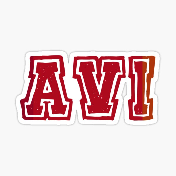 "AVI" Sticker for Sale by ruviogevio | Redbubble