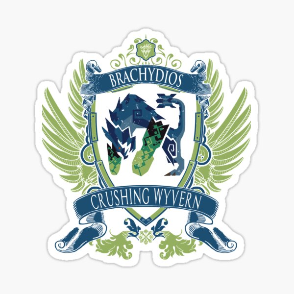 "BRACHYDIOS logo" Sticker for Sale by WestbrookCruz | Redbubble
