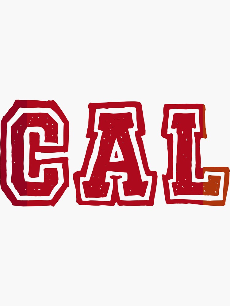 "CAL" Sticker for Sale by ruviogevio | Redbubble