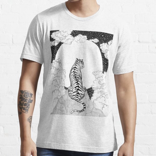 "Tiger Moon" Essential T-Shirt for Sale by ECMazur | Redbubble