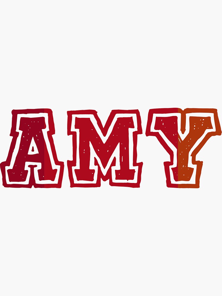 "AMY" Sticker for Sale by ruviogevio | Redbubble