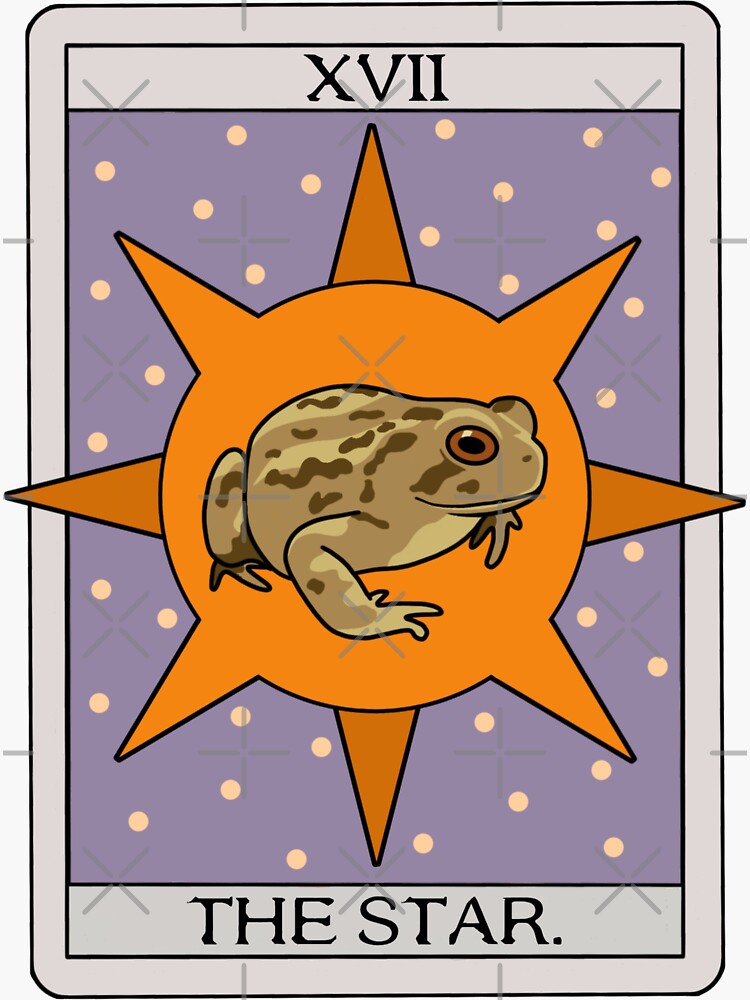 "The Star Frog Tarot" Sticker for Sale by melouker | Redbubble