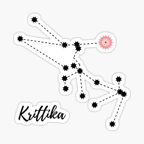 "Krittika Nakshatra Hindu Vedic Sidereal Astrology Constellation ...