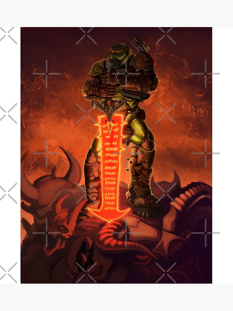 Póster «Doom Eternal Shooting Game Desarrollado por software ...