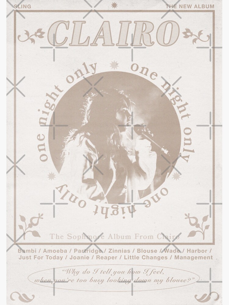 "Clairo Sling Album" Sticker for Sale by lgsketches | Redbubble