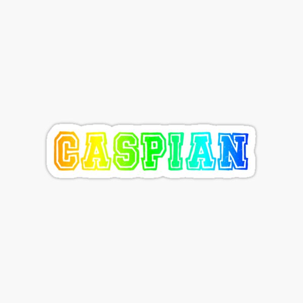 "CASPIAN in rainbow color" Sticker for Sale by pironstouse | Redbubble