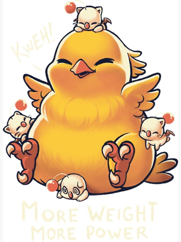 "Chocobo Kweh Fat Chocobo Final Fantasy Creature Monster Summon " Art ...