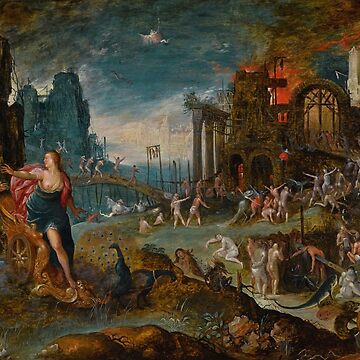 "Hellscape vintage medieval painting" Sticker for Sale by Geekimpact ...