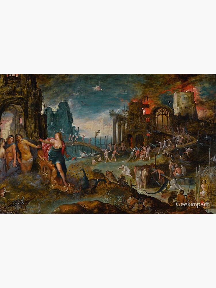 "Hellscape vintage medieval painting" Sticker for Sale by Geekimpact ...