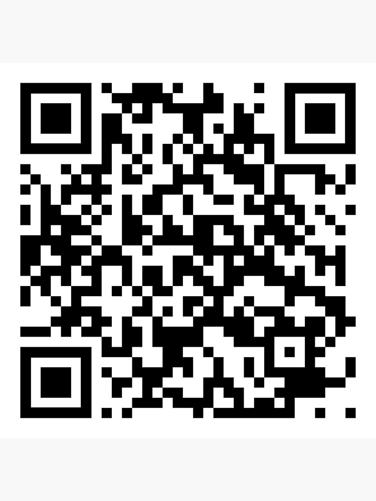 "Rick Roll QR Code" Art Print for Sale by Fredsterface | Redbubble