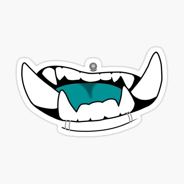"Orc mouth" Sticker for Sale by BruceDCrocodile | Redbubble
