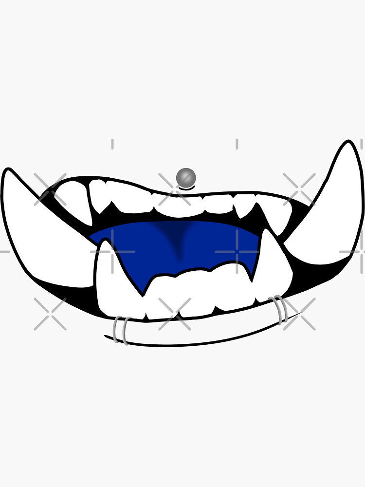 "Orc mouth" Sticker for Sale by BruceDCrocodile | Redbubble