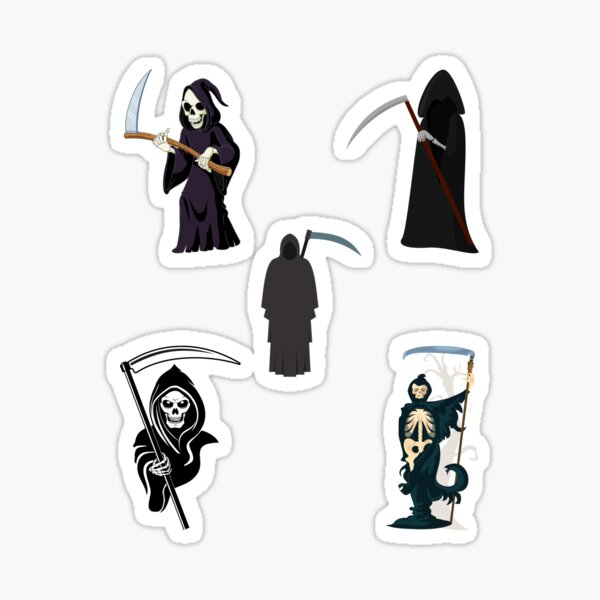 "Halloween Grim Reaper Sticker Pack" Sticker for Sale by OlympicsMerch ...
