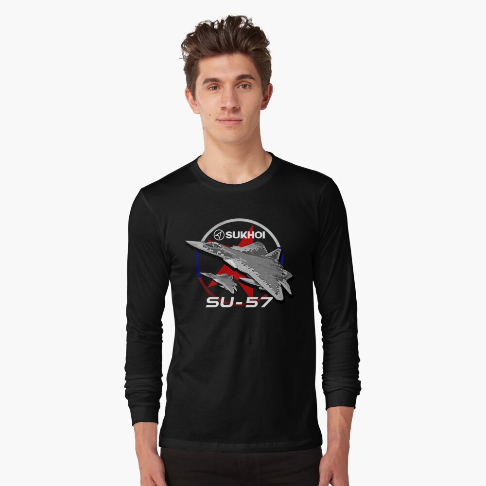 "Sukhoi SU-57 Russian fighterjet" Sticker for Sale by Aerolovers ...