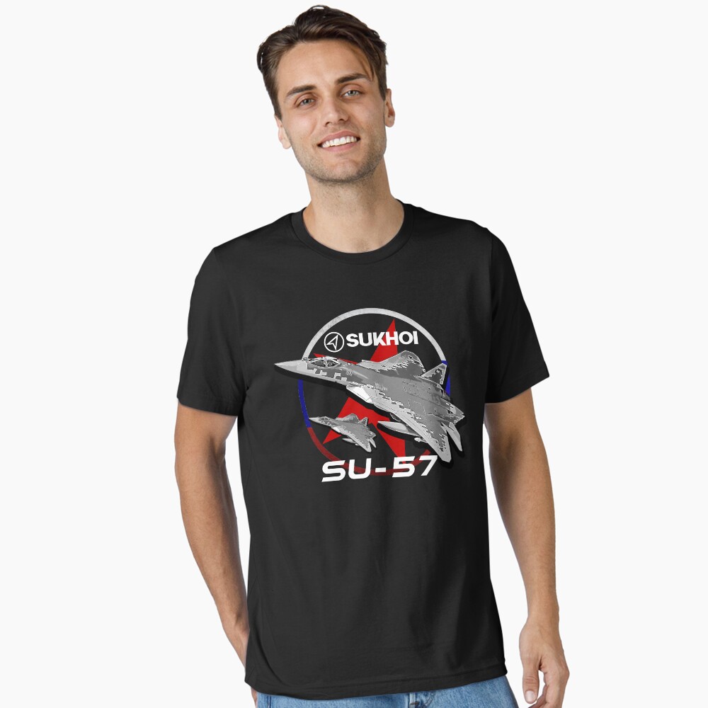 "Sukhoi SU-57 Russian fighterjet" Sticker for Sale by Aerolovers ...