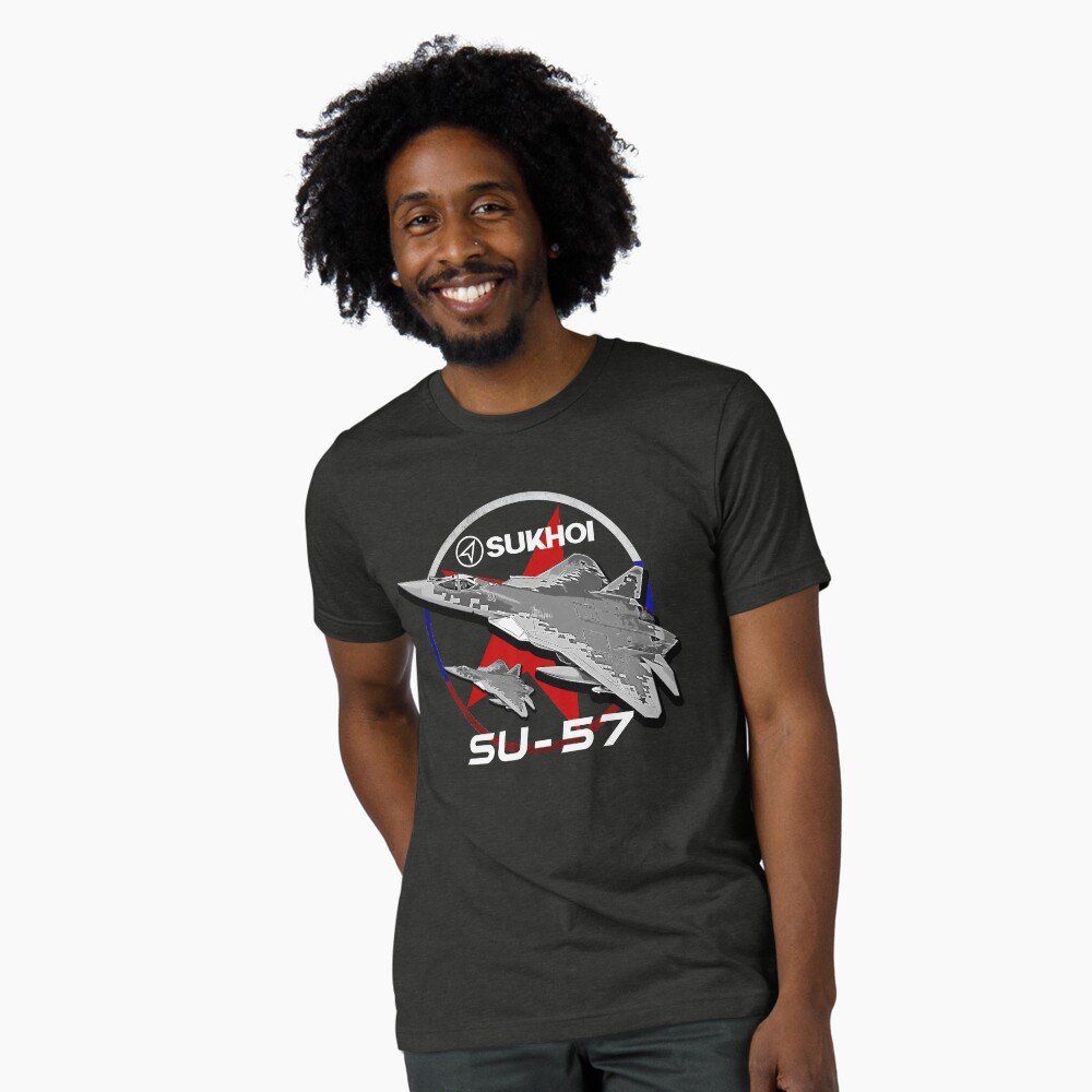 "Sukhoi SU-57 Russian fighterjet" Sticker for Sale by Aerolovers ...