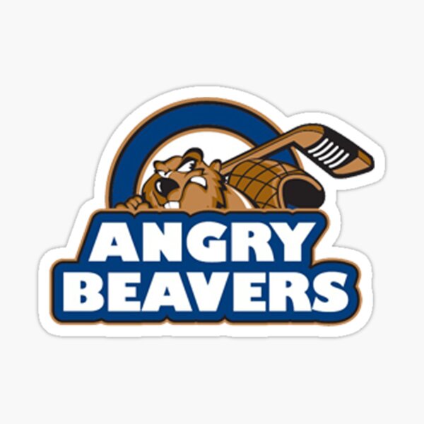 "Angry Beaver Hockey" Sticker for Sale by 108dragons | Redbubble