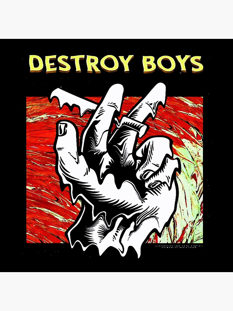 "amazing logos rock band destroy boys band" Art Board Print for Sale by ...