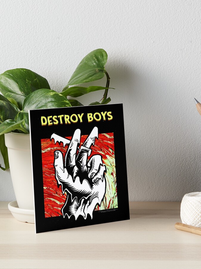 "amazing logos rock band destroy boys band" Art Board Print for Sale by ...