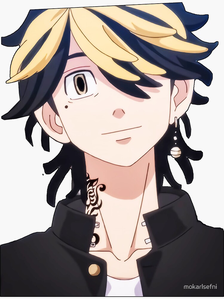 "smiling kazutora" Sticker for Sale by mokarlsefni | Redbubble