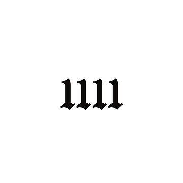 "1111 Angel Number " Sticker for Sale by revabagde | Redbubble