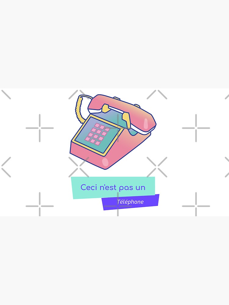 "Ceci n'est pas un Telephone Rene Magritte Classic 90s 80s Retro ...