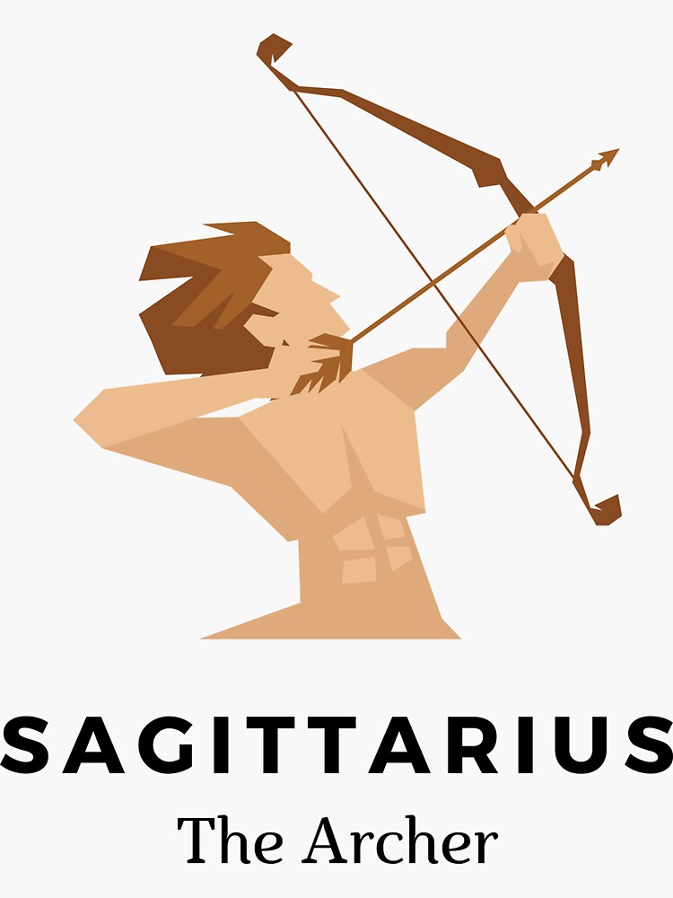 "Sagittarius The Archer. Star Sign, Zodiac Symbol." Sticker for Sale by ...