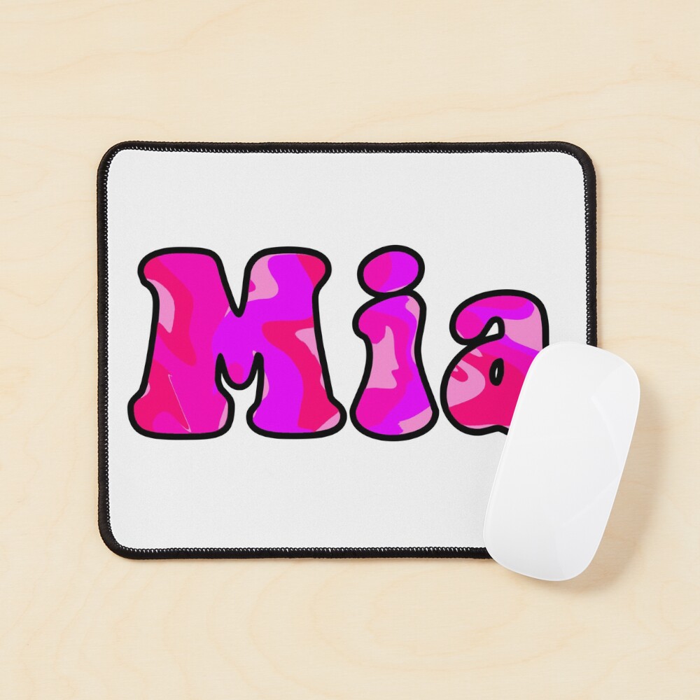 "Mia name" Sticker for Sale by tropicalhen133 | Redbubble