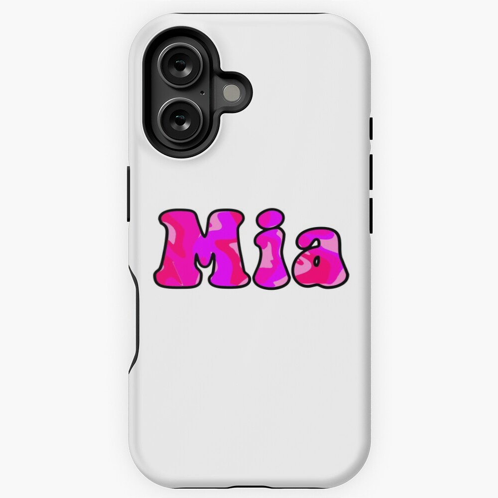 "Mia name" Sticker for Sale by tropicalhen133 | Redbubble