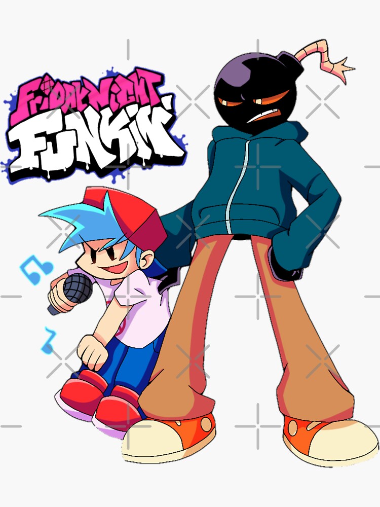 "fnf witty and boyfriend" Sticker for Sale by AlexandraVictor | Redbubble