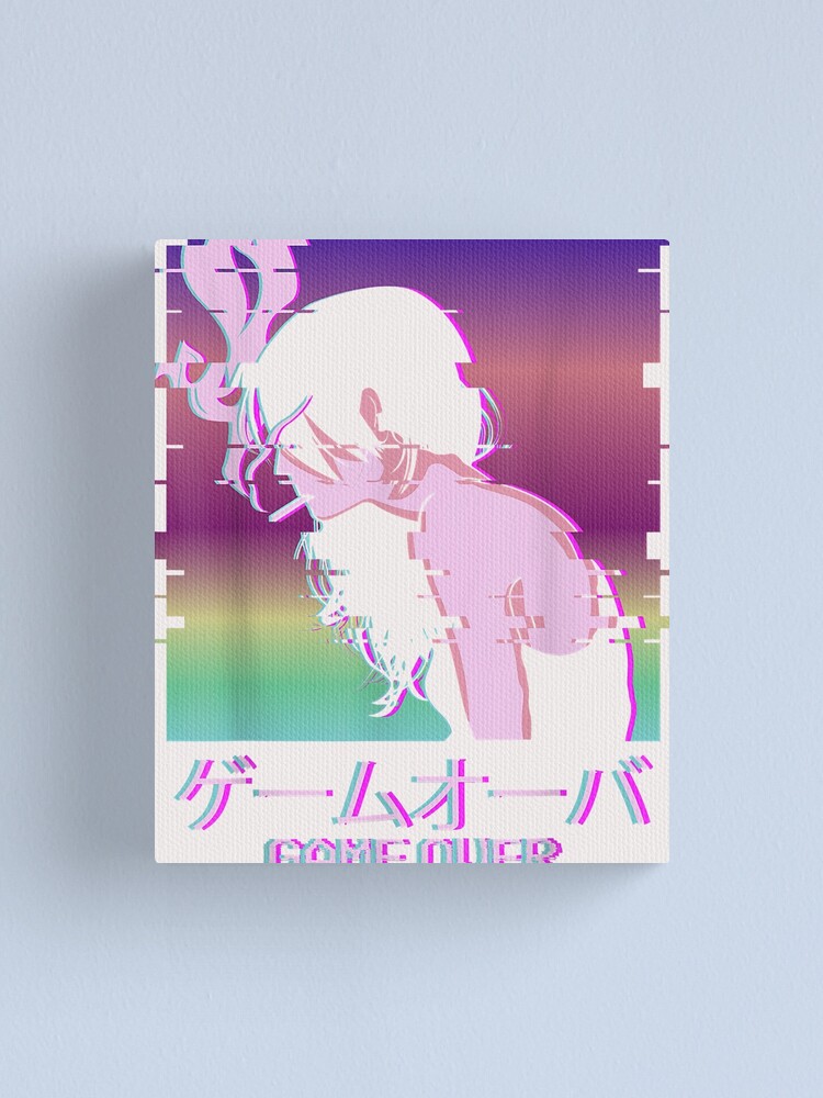 Japanese Vaporwave Sad Anime Girl Game Over Indie Aesthetic T Shirt