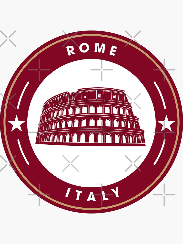 "Rome, Italy, sticker, " Sticker for Sale by Dinudi | Redbubble