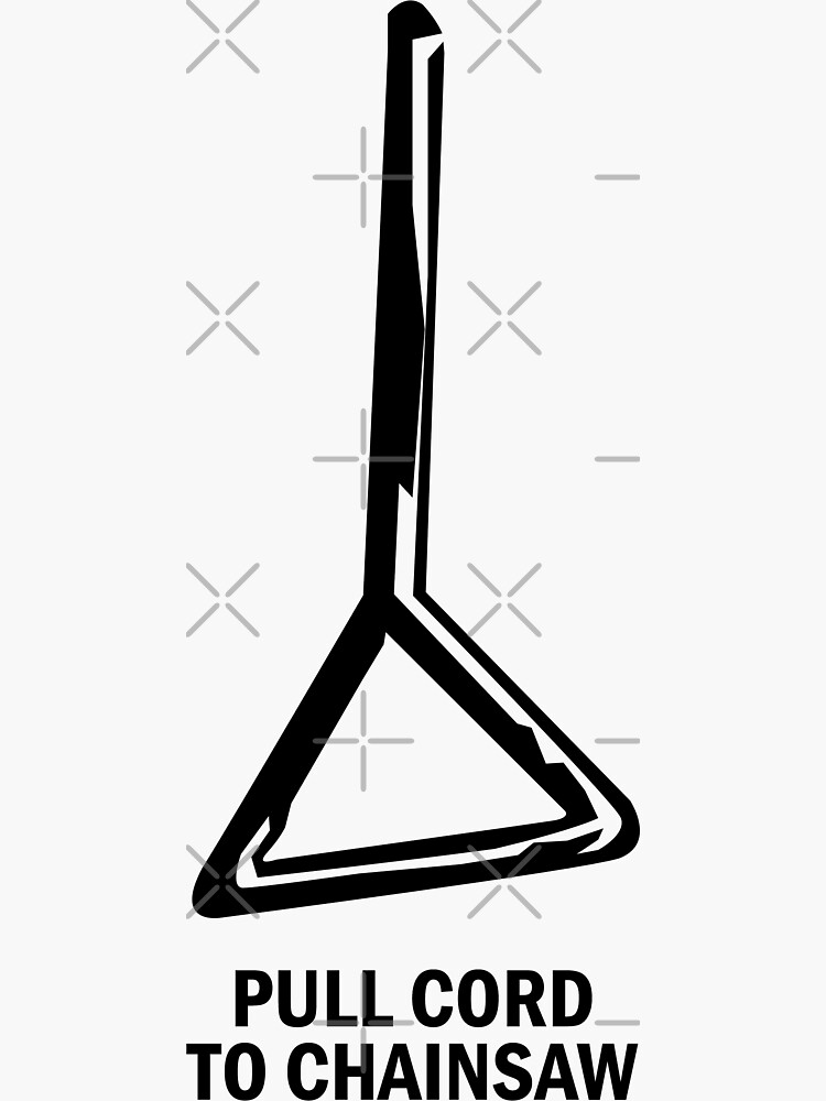 "Chainsaw Man - Pull Cord To Chainsaw - Designed by: T-TEES" Sticker by ...