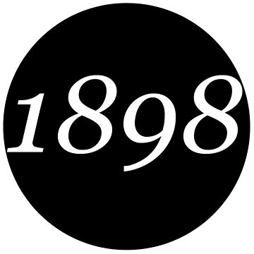 "1898" Sticker for Sale by sarahlundberg | Redbubble