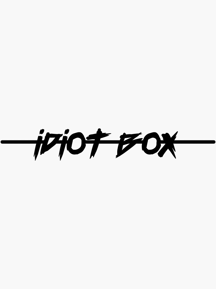 "idiot Box logo" Sticker for Sale by ForceForWhat | Redbubble