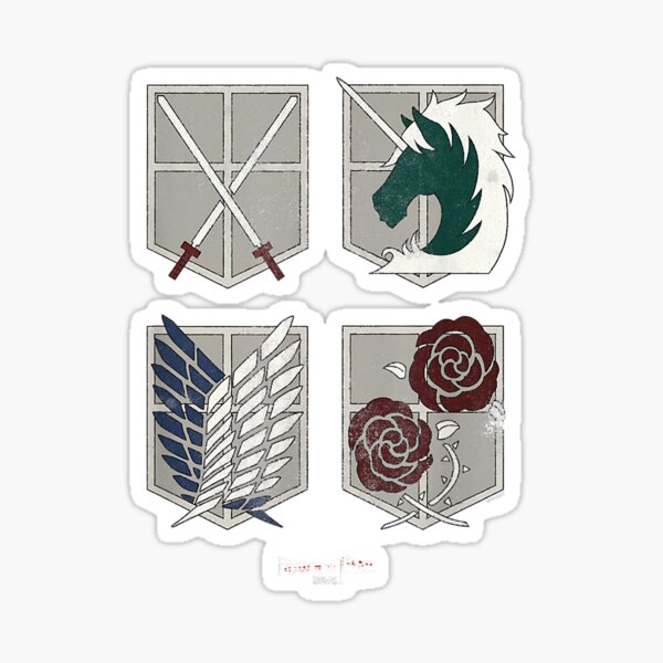 "Attack on Titan Large Colossal Titan Face Angular" Sticker for Sale by ...