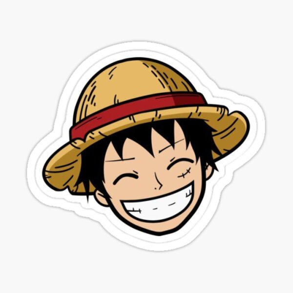 "One Piece Luffy Picking Nose Sticker" Sticker by nyta2004 | Redbubble