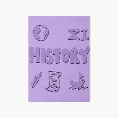 "History sticker pack" Art Board Print by Tayter3 | Redbubble