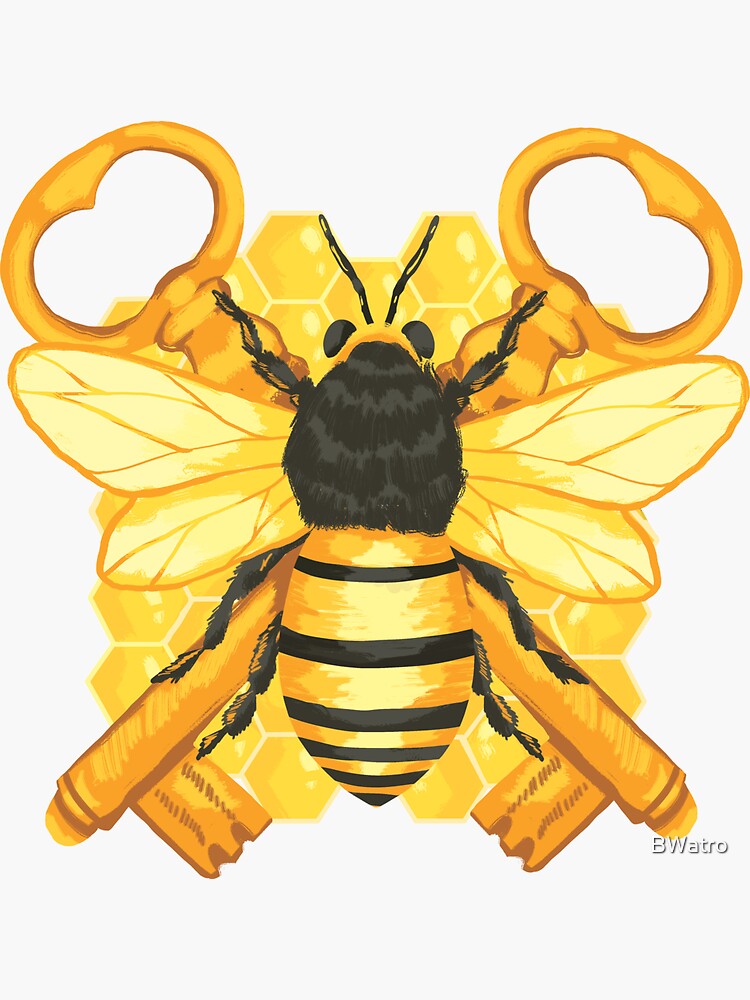 "Honey Bee Keys" Sticker for Sale by BWatro | Redbubble