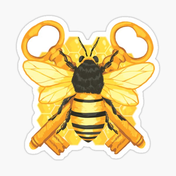 "Honey Bee Keys" Sticker for Sale by BWatro | Redbubble