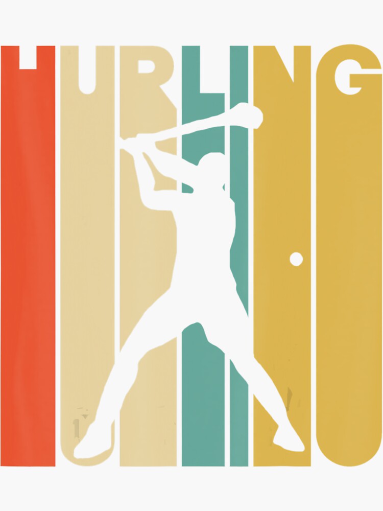 "Vintage Style Hurling Silhouette" Sticker for Sale by triciajburrows ...